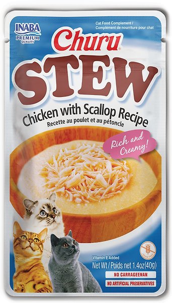 Discontinued - INABA Churu Stew Chicken with Scallop Recipe Lickable ...