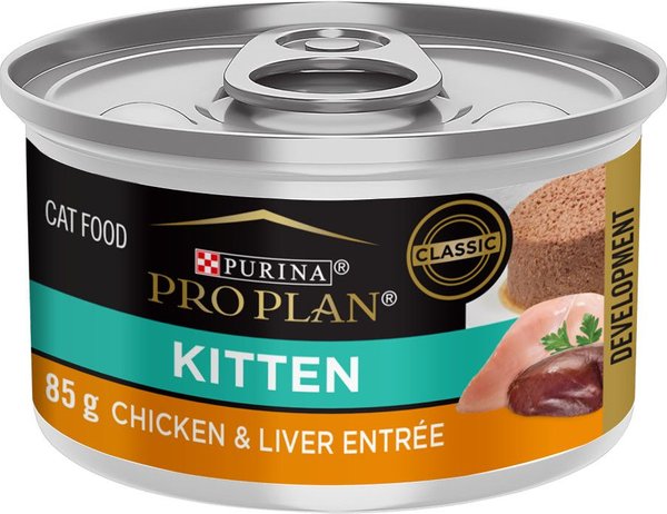 PURINA PRO PLAN Kitten Development Chicken & Liver Entree Wet Cat Food ...