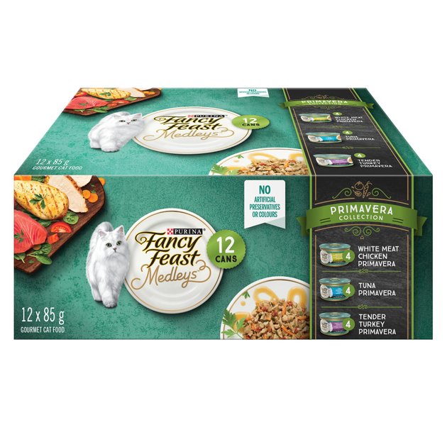 Fancy Feast Medleys Primavera Collection Variety Pack Wet Cat Food 85