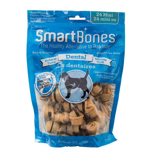 SMARTBONES Dental Mini Bones Dog Treats, 24 count | Chewy Canada