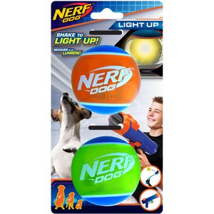 NERF DOG LED TPR Tennis Ball Dog Toy, 2 count | Chewy Canada