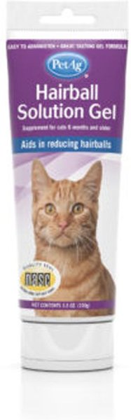 PETAG Hairball Solution Chicken Flavored Gel Hairball Control ...