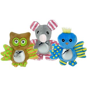 MULTIPET Monsters Plush Cat Toy with Catnip, Character Varies | Chewy ...