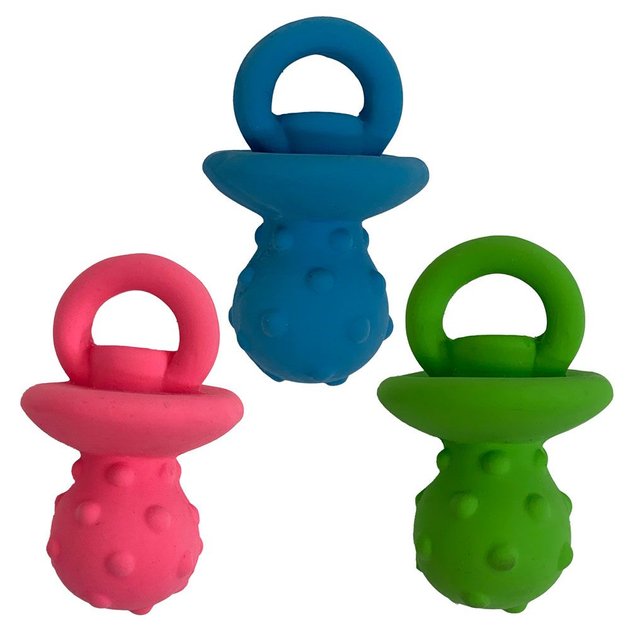 MULTIPET Minipet Pacifier Chew Dog Toy, Color Varies | Chewy Canada