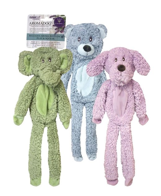 MULTIPET Aroma Dog Fleece Flattie Plush Dog Toy, Character Varies ...
