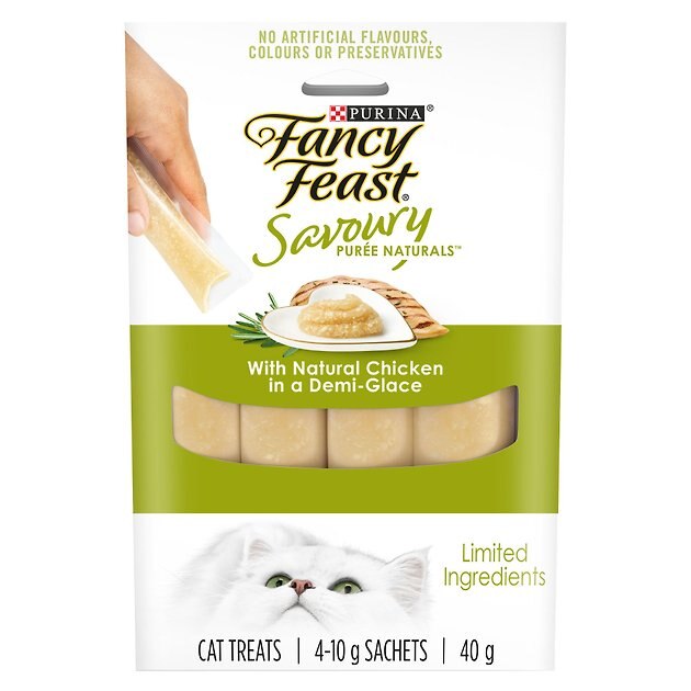 FANCY FEAST Savoury Purée Naturals with Natural Chicken in a Demi-Glace ...
