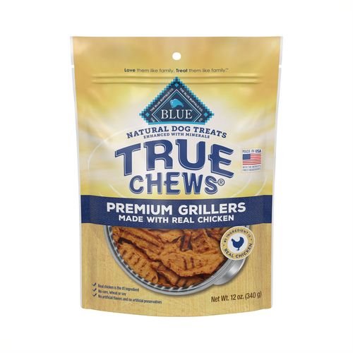 BLUE BUFFALO True Chews Premium Grillers Natural Chicken Dog Treats, 12 ...