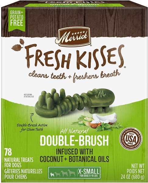 MERRICK Fresh Kisses Infused with Coconut Oil & Botanicals Extra Small ...