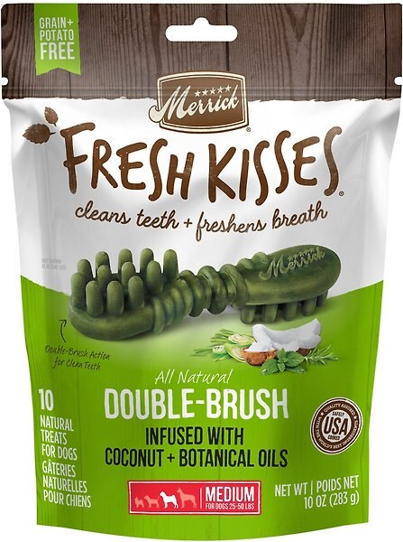 MERRICK Fresh Kisses Infused with Coconut Oil & Botanicals Medium ...
