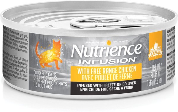 NUTRIENCE Infusion Pate Free Range Chicken Wet Cat Food, 156-g can ...