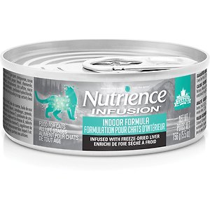NUTRIENCE Infusion Pate, Indoor Formula Wet Cat Food, 156-g can, case ...