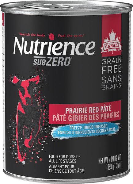 NUTRIENCE Grain-Free SubZero Prairie Red Pate Adult Wet Dog Food, 369g ...
