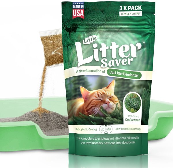 LITTLE SAVERS Litter Saver New Generation Cat Litter Box Deodorizer ...