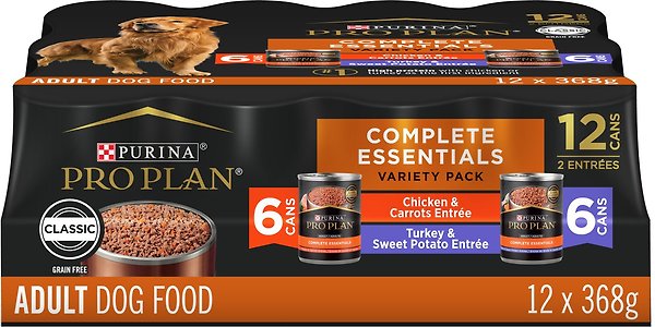 PURINA PRO PLAN Complete Essentials Poultry Variety Pack Wet Dog Food ...