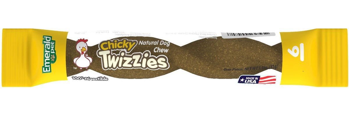 EMERALD PET Chicky Twizzies Grain-Free Dog Treats, 6-in, 1 count ...