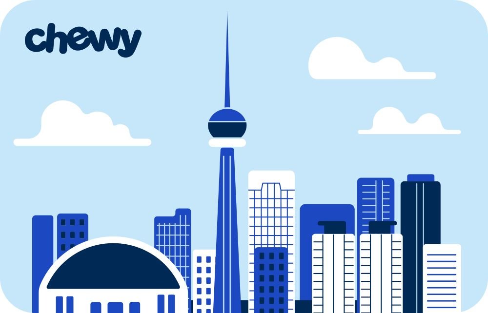 CHEWY CANADA eGift Card, Toronto Sky, $150 - Chewy.com | Chewy Canada