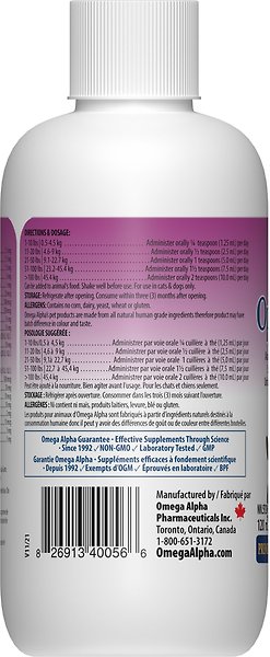 OMEGA ALPHA OptiPet Multi Multivitamin Mineral Dog & Cat Supplement ...