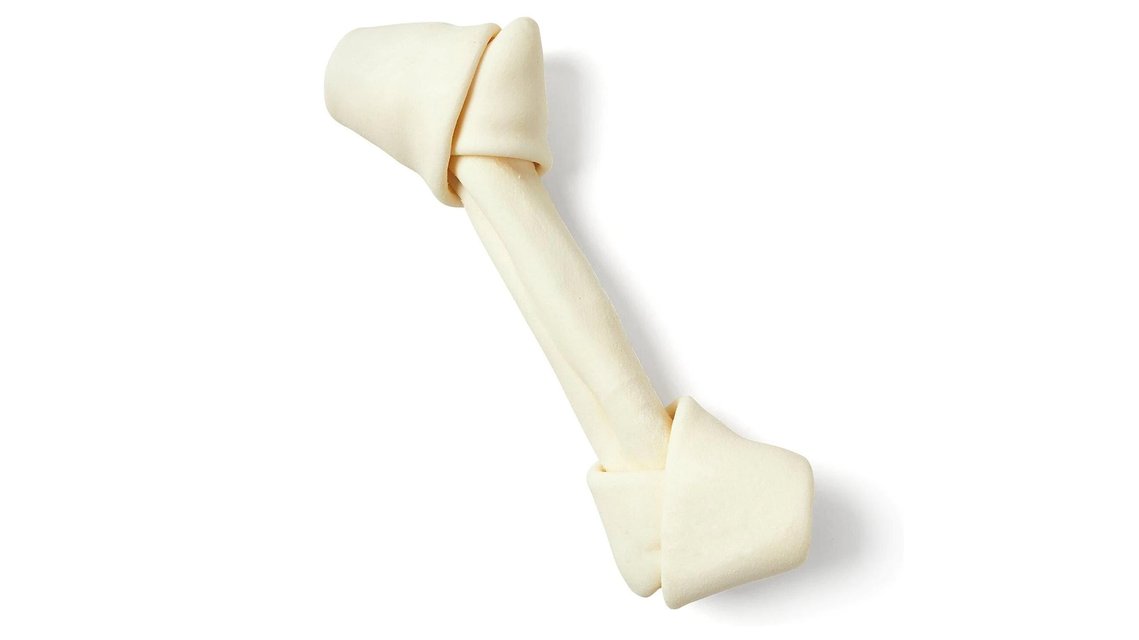 BONES & CHEWS Made in USA 6" Rawhide Bone Dog Treat, 1 count - Chewy.com