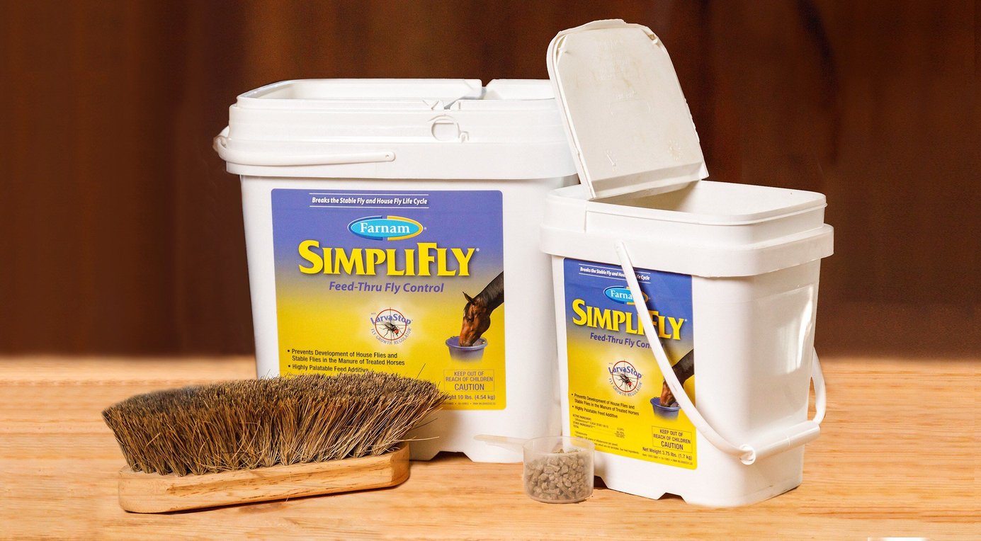 FARNAM SimpliFly Feed-Thru Fly Control Pellets Horse Supplement, 50-lb ...