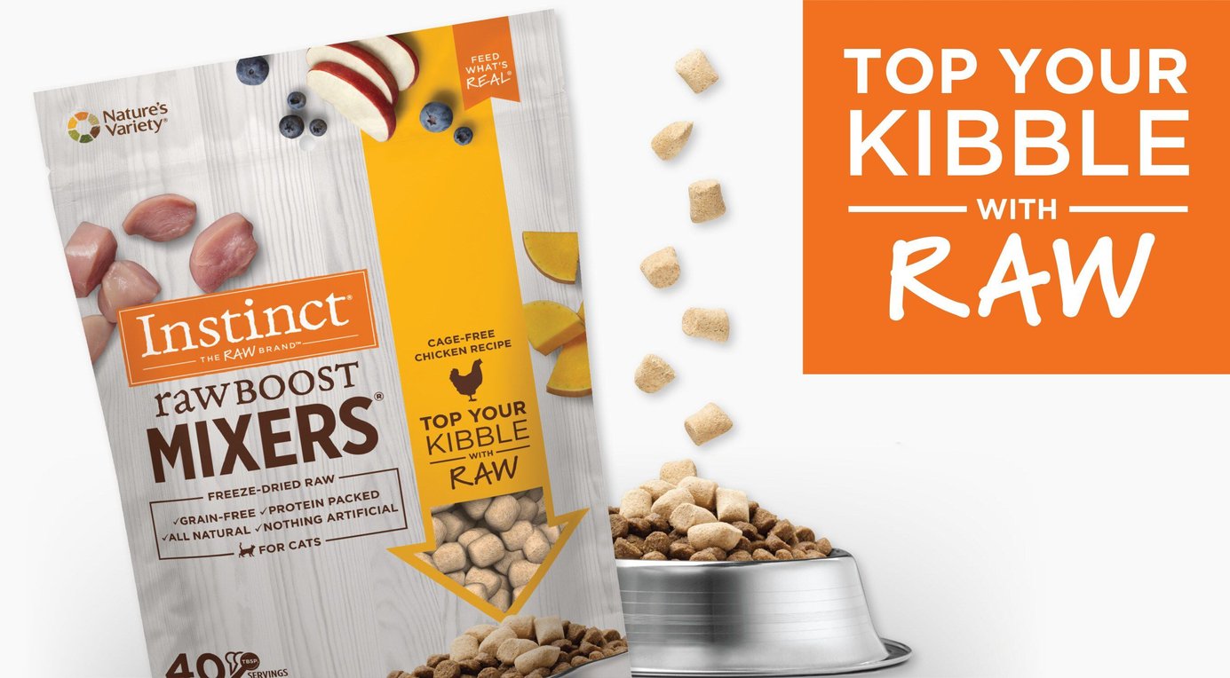 INSTINCT Raw Boost Mixers Grain-Free Rabbit Recipe Freeze-Dried Cat ...