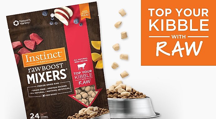 INSTINCT Raw Boost Mixers Chicken Recipe Grain-Free Freeze-Dried Dog ...