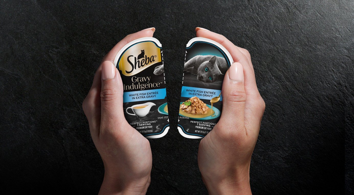 SHEBA Gravy Indulgence Chicken & Beef in Extra Gravy Variety Pack Grain ...