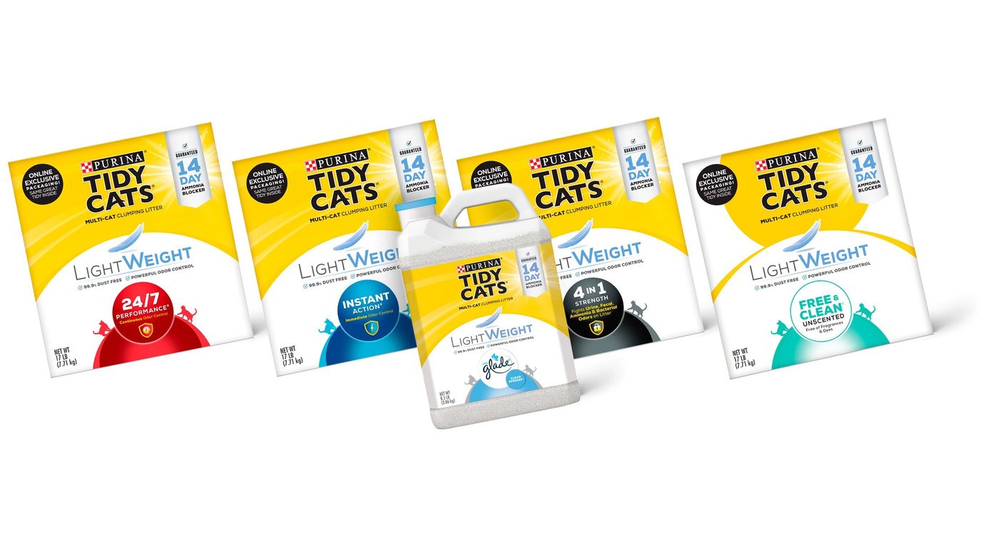 TIDY CATS Free & Clean Lightweight Unscented Clumping Clay Cat Litter ...