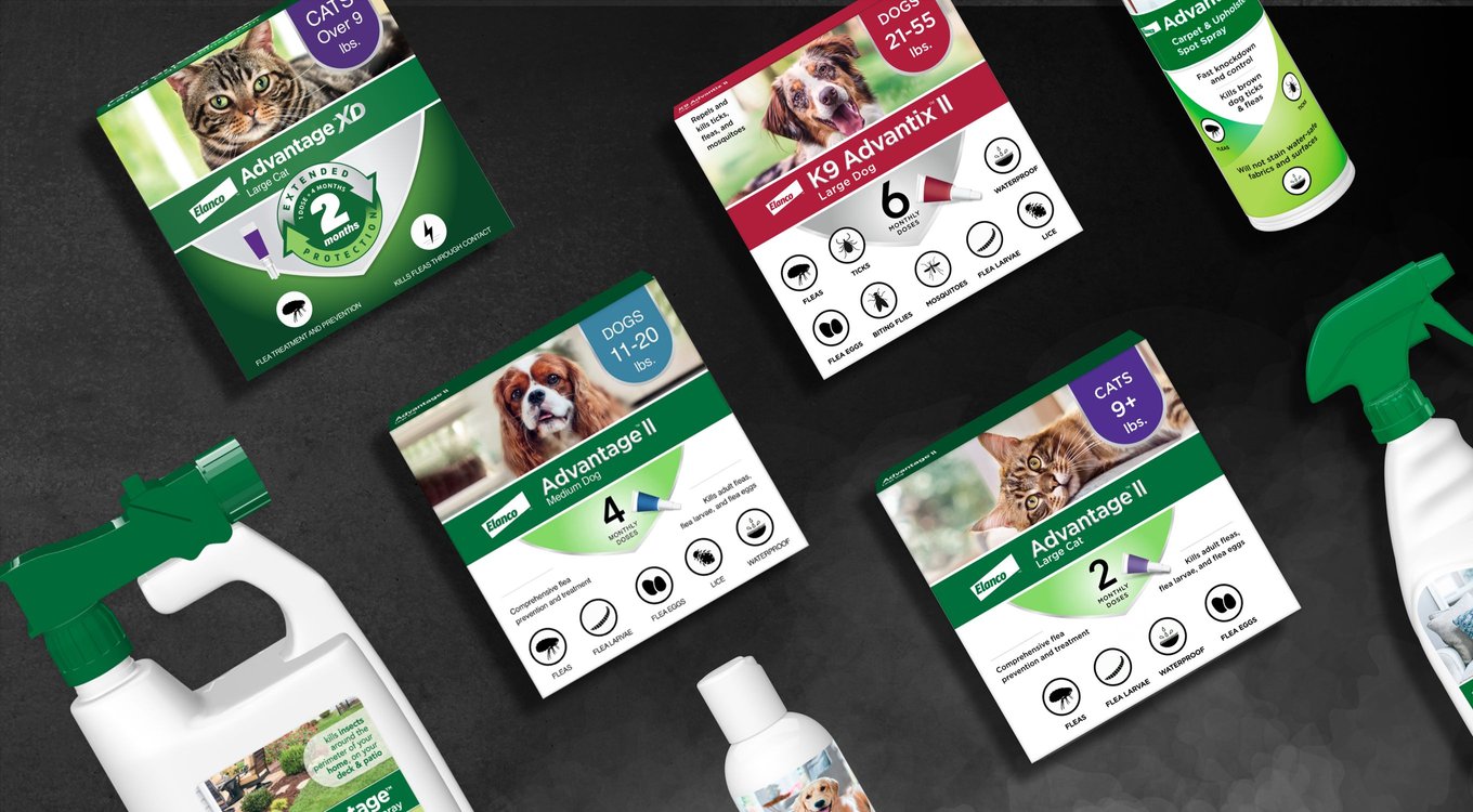 K9 ADVANTIX II Flea & Tick Spot Treatment for Dogs, 21-55 lbs, 12 Doses ...