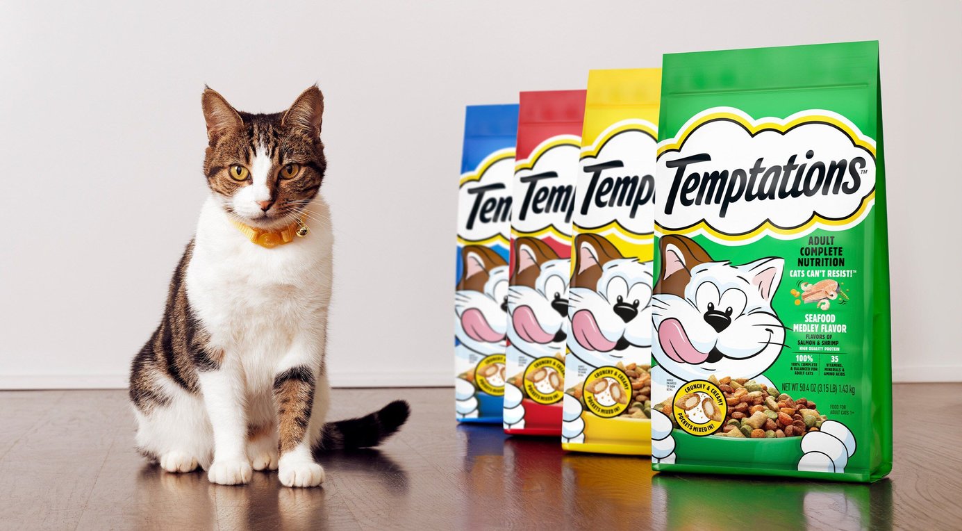 TEMPTATIONS Tasty Chicken Flavor Adult Dry Cat Food, 13.5-lb bag ...