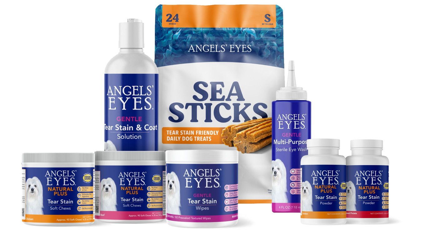 ANGELS' EYES Gentle Tear Stain & Coat Solution for Dogs, 8-fl oz bottle ...