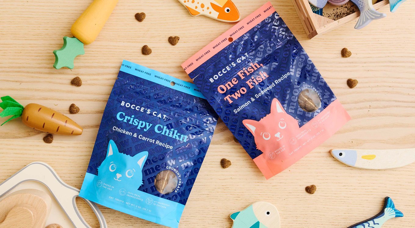 Discontinued - BOCCE'S BAKERY One Fish, Two Fish Crunchy Cat Treats, 2 ...