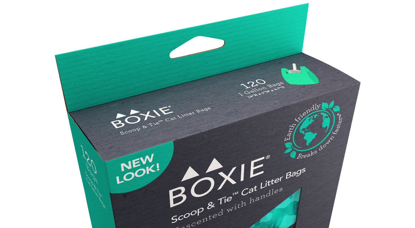 BOXIECAT Scoop & Tie Cat Litter Waste Bag, 120 count - Chewy.com