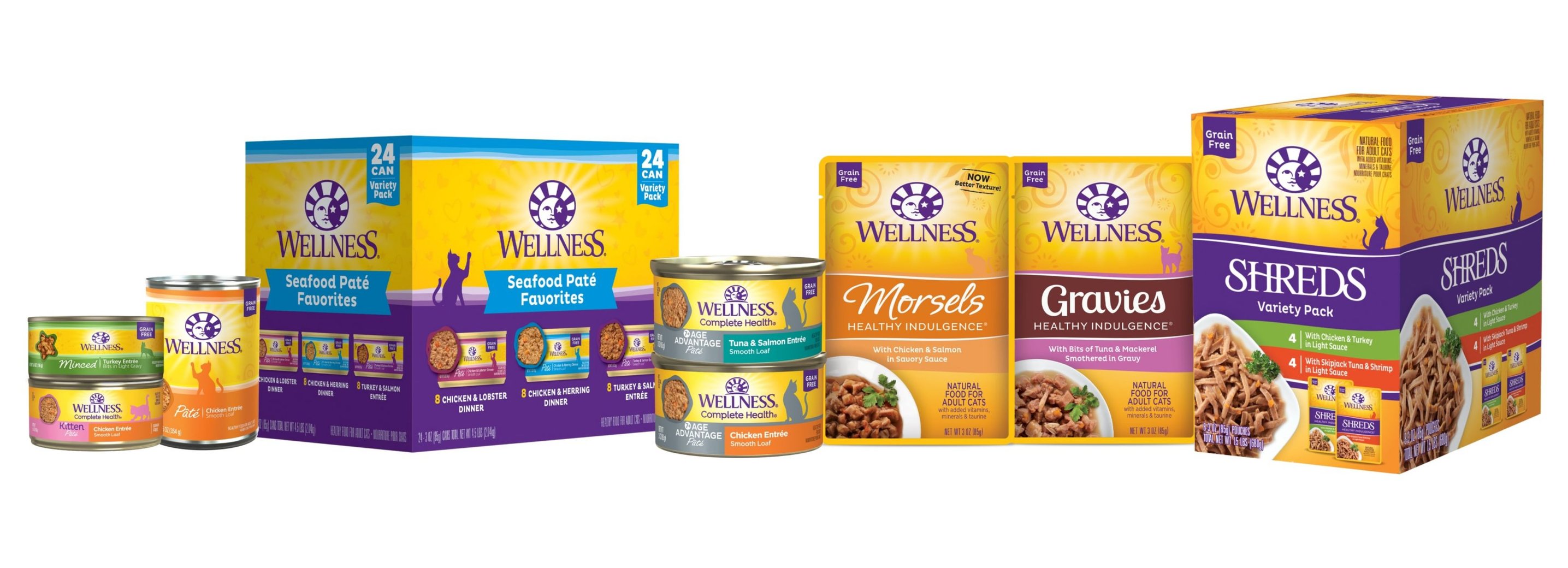 WELLNESS Complete Health Chicken & Lobster Formula Canned Cat Food, 12. ...