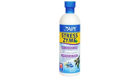 API Stress Zyme Freshwater & Saltwater Aquarium Water Cleaner, 16-fl oz ...