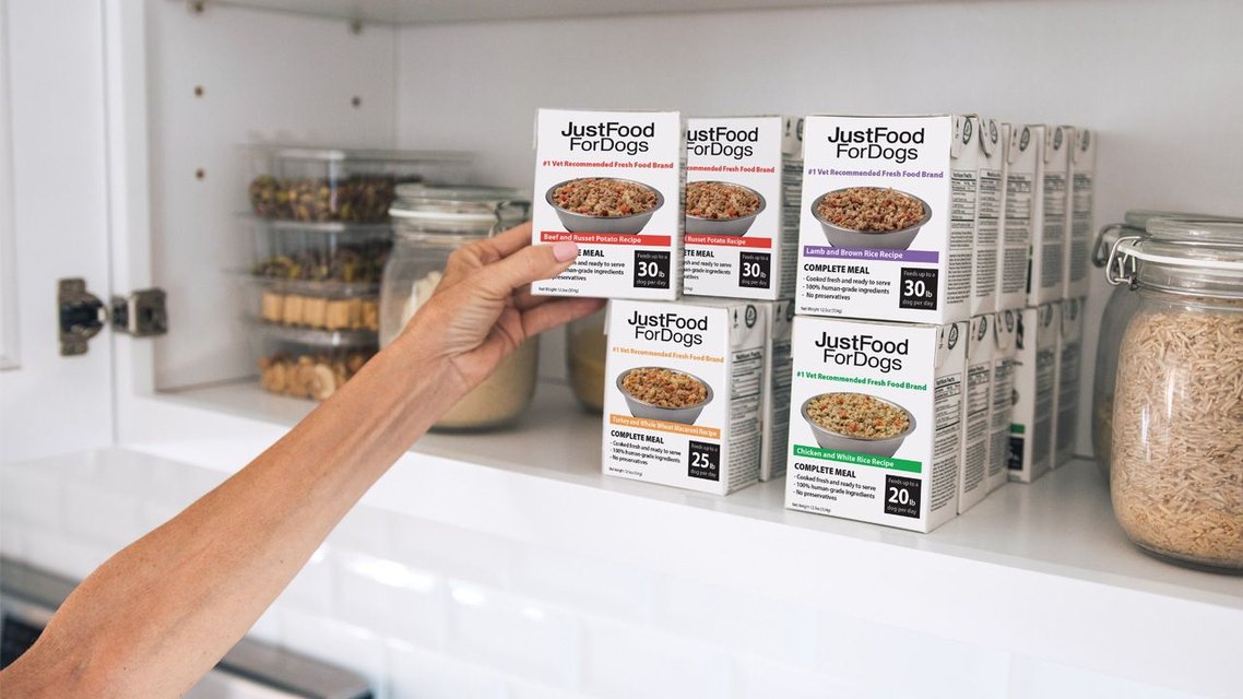 JUSTFOODFORDOGS Pantry Fresh Lamb & Brown Rice Fresh Dog Food, 12.5-oz ...