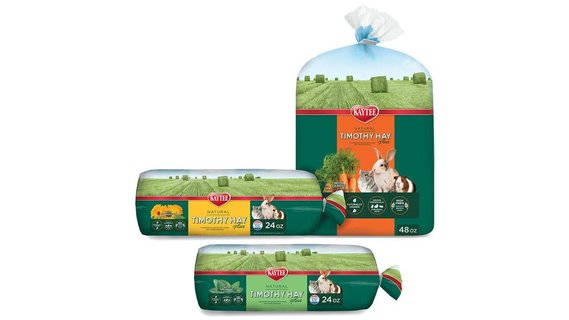 KAYTEE Natural Timothy Blend Cubes Small Animal Treats, 1-lb bag ...