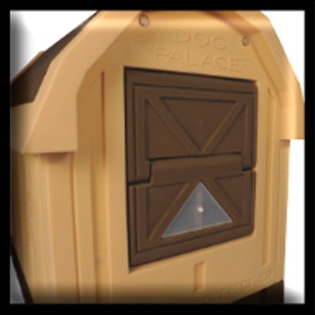 DOG PALACE Dog House, Grey/Taupe - Chewy.com