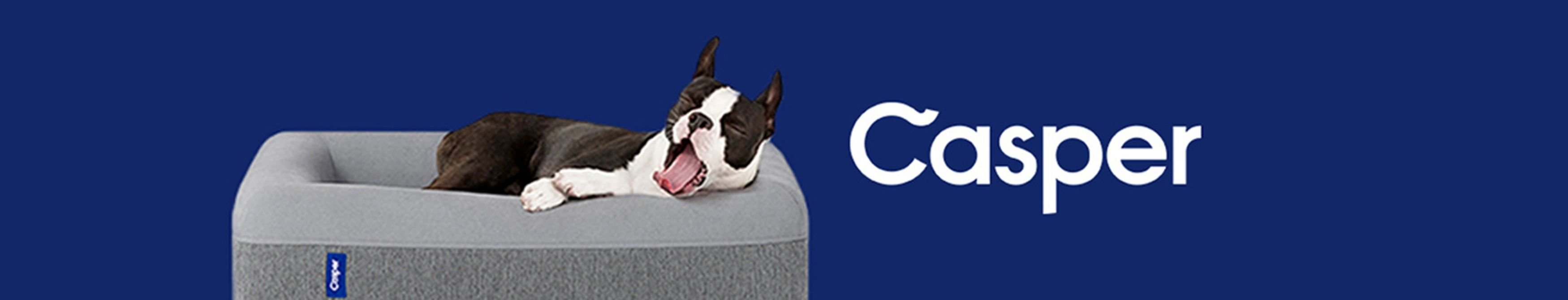 CASPER Bolster Dog Bed, Blue, Small - Chewy.com