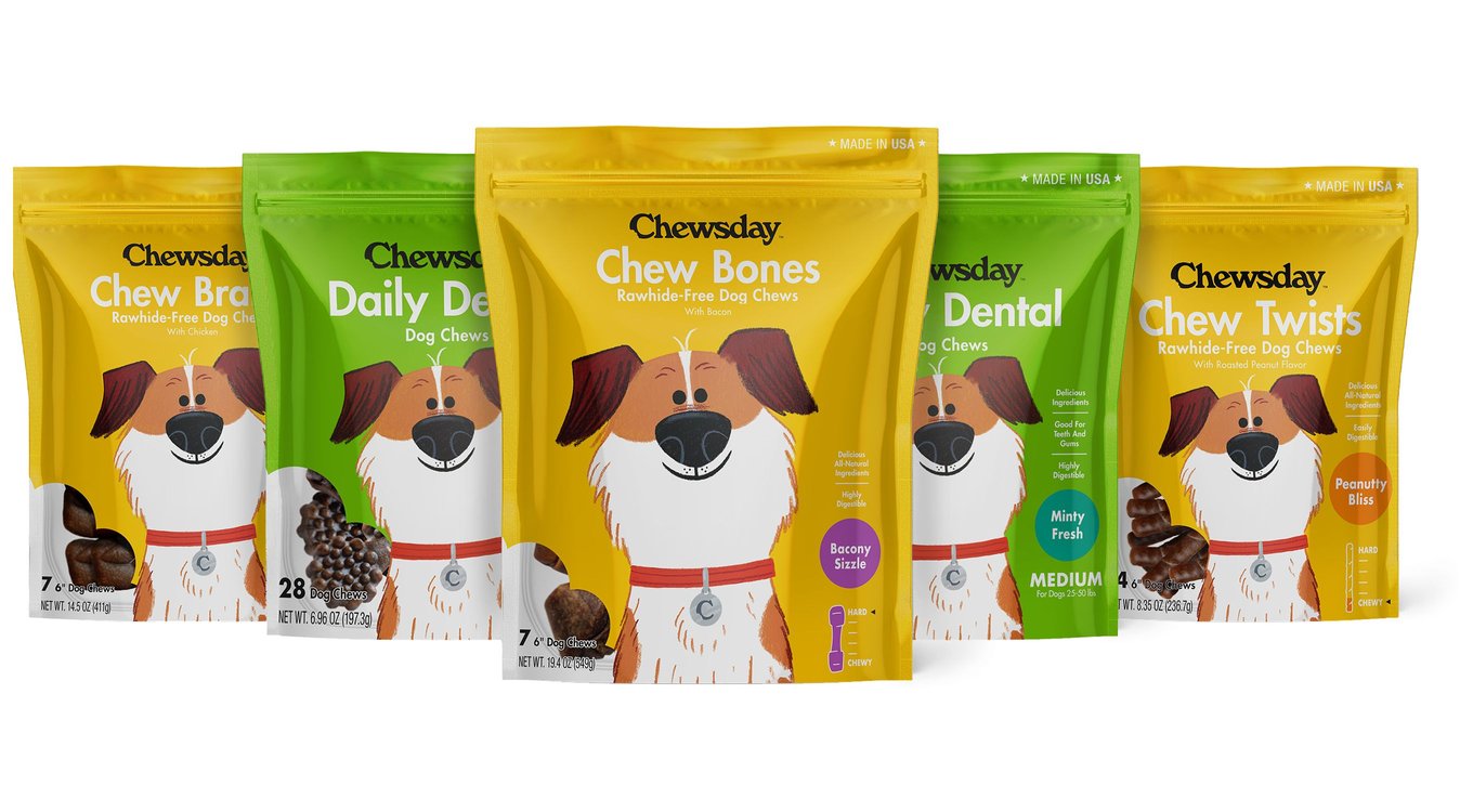 Backorder - CHEWSDAY Cinnamon Clean Daily Dental Dog Dental Treats, 28 ...