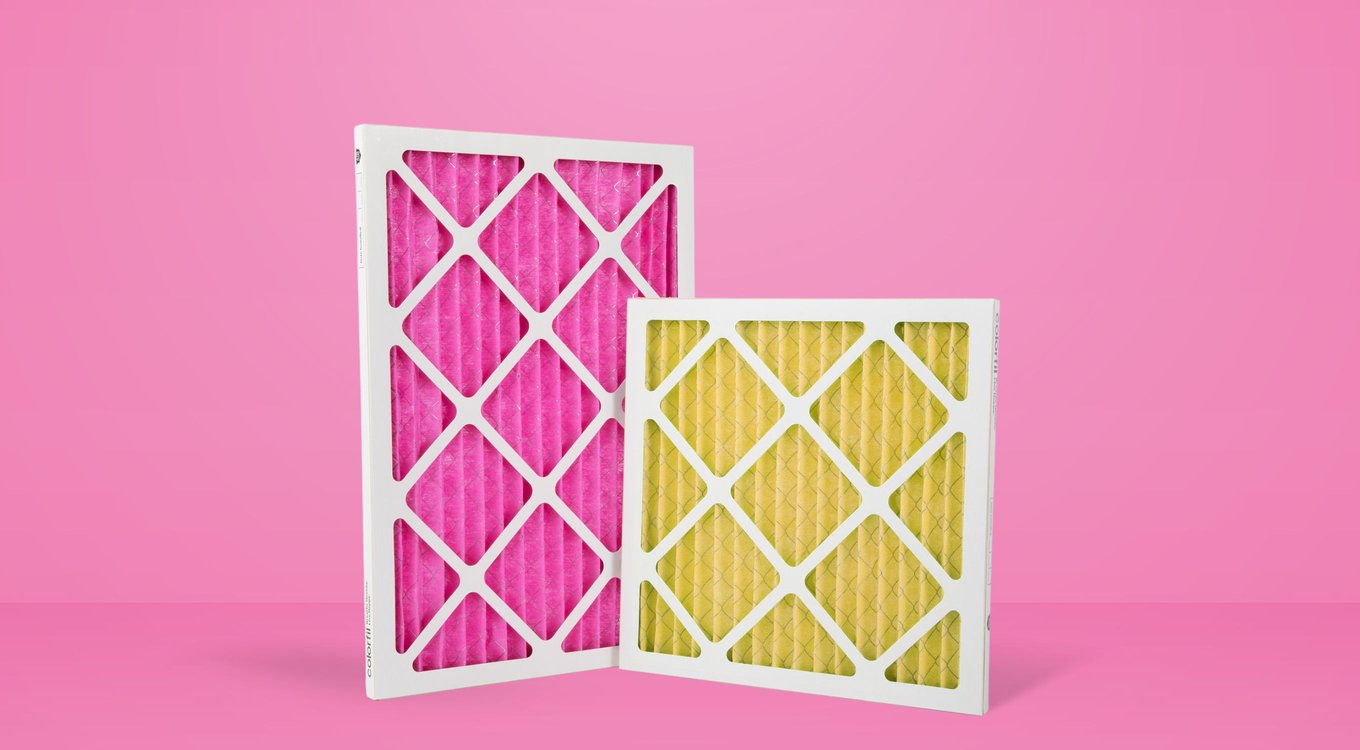 COLORFIL MERV 8 Color Changing Air Filter, 2 count, 20 x 20 x 1-in ...