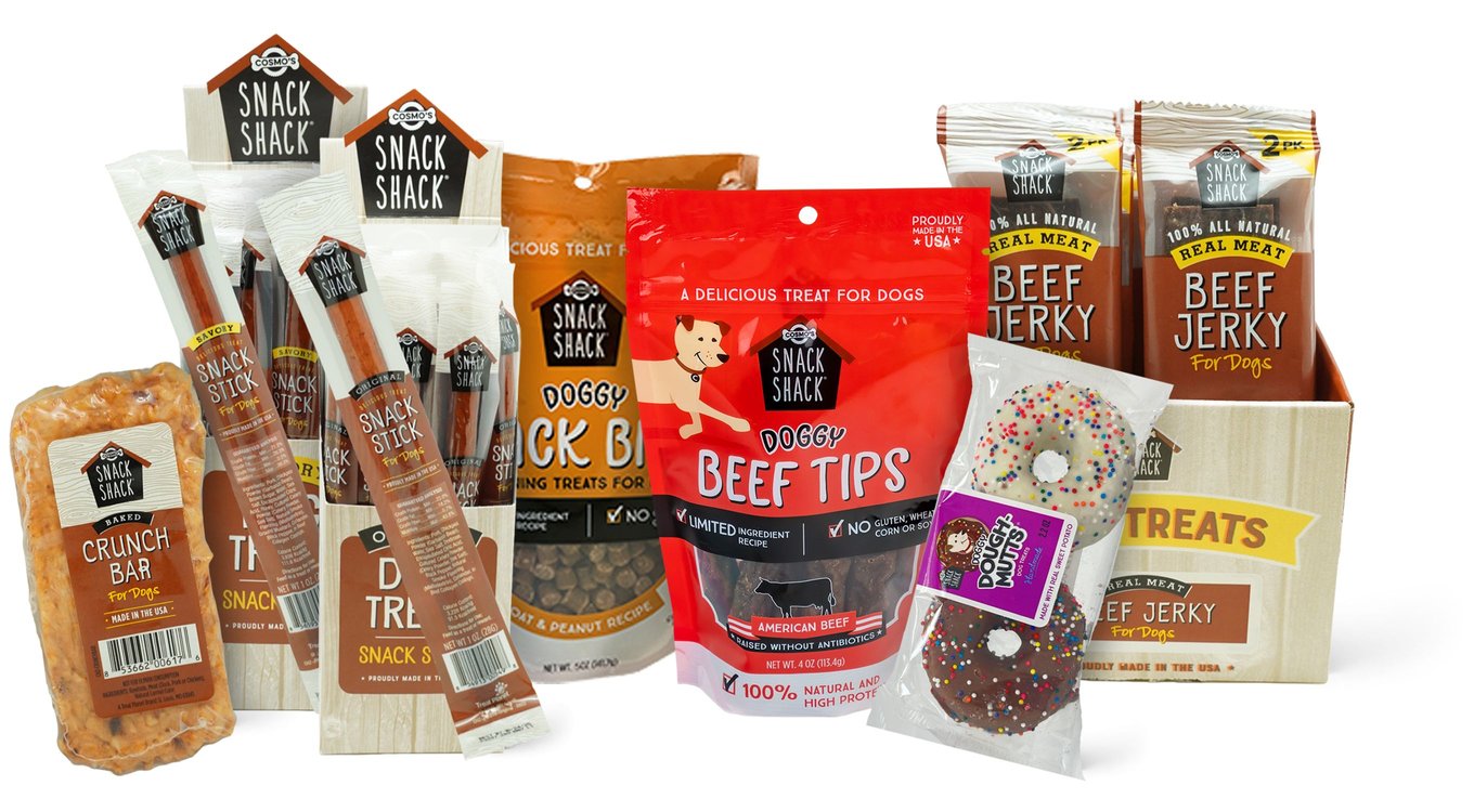 COSMO'S SNACK SHACK Baked Pork, Duck & Chicken Crunch Bars Dog Natural ...