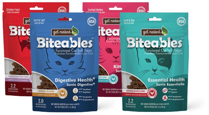 GET NAKED Biteables Essential Health Soft Cat Treats, 3-oz bag - Chewy.com