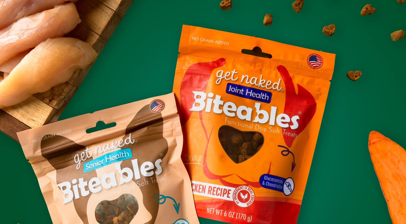 GET NAKED Biteables Functional Real Chicken Recipe Puppy Treats, 6-oz ...