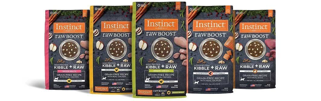INSTINCT Raw Boost Adult Grain-Free Gut Health Recipe Dry Dog Food, 4 ...