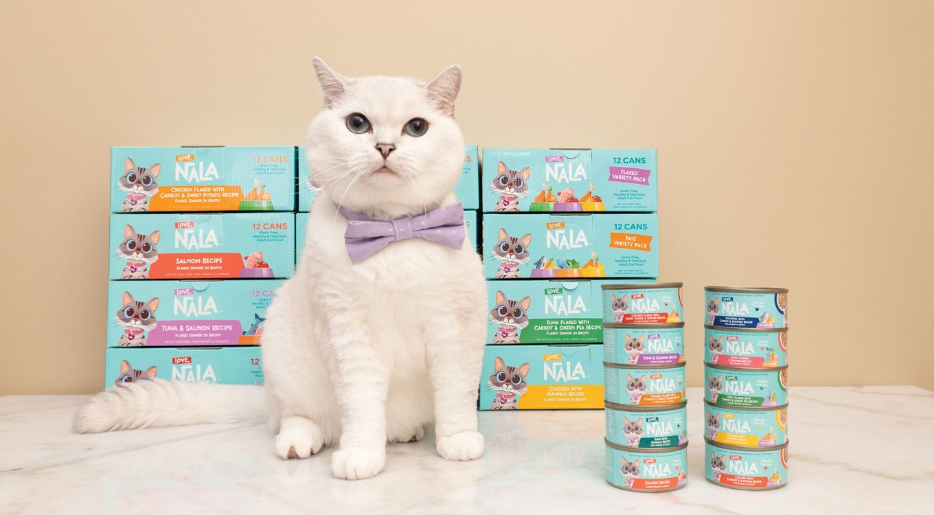 LOVE, NALA Mousse Variety Pack Grain-Free Lickable Cat Treats, 0.5-oz ...