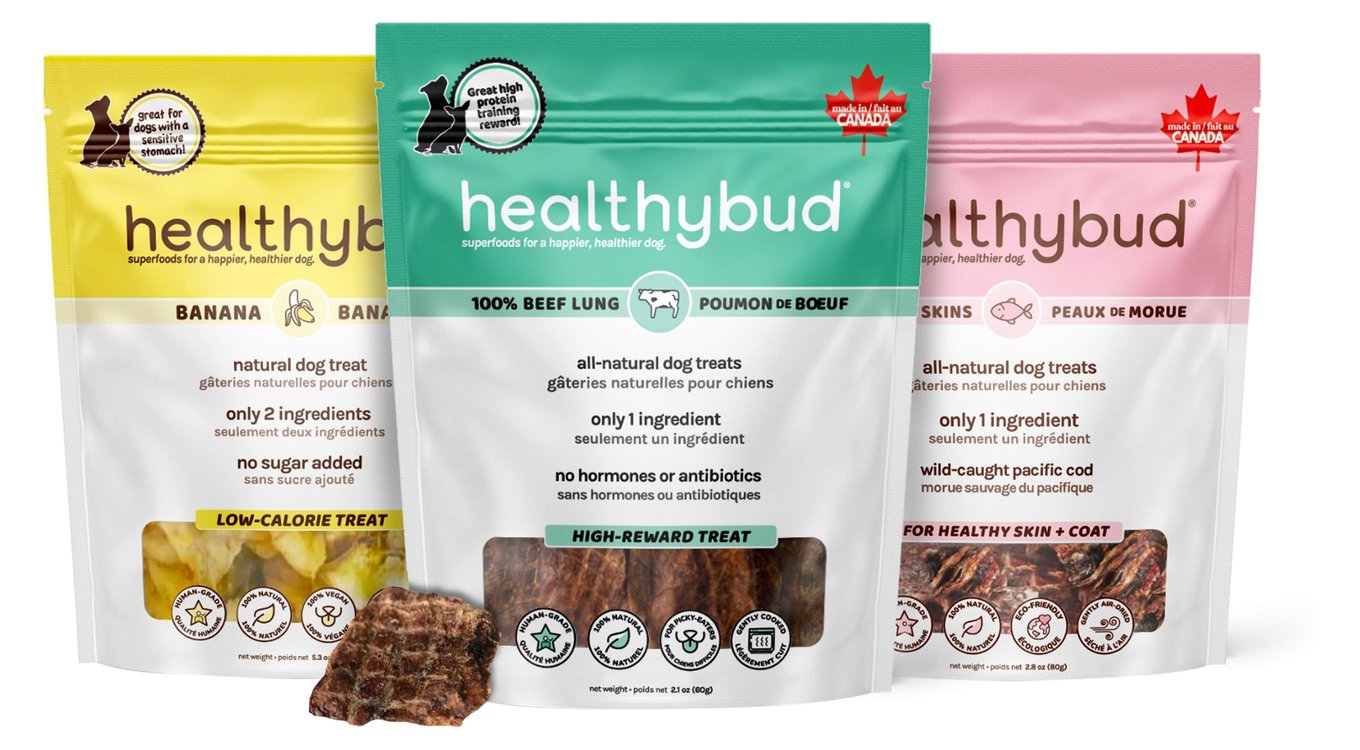 HEALTHYBUD Beef Lung High-Value Single Ingredient Dog Treats, 5.3-oz ...