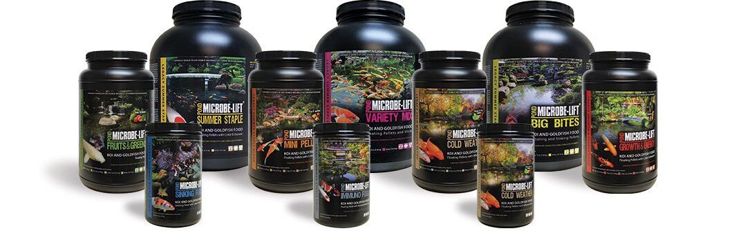 MICROBE-LIFT Pond Mini Pellets Koi & Goldfish Food, 17-lb bucket ...