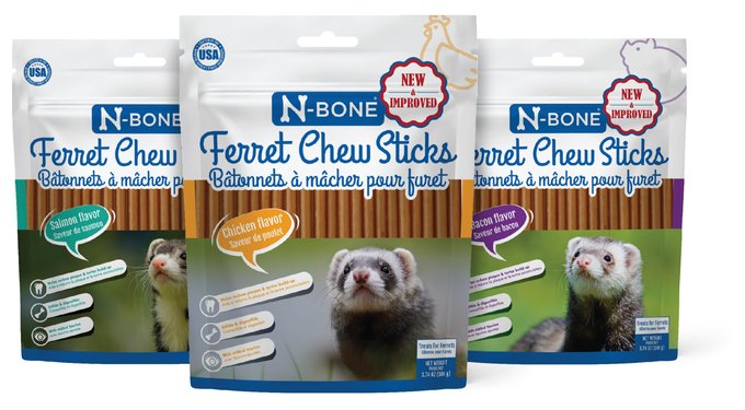 N-BONE Chicken Flavor Chew Sticks Ferret Treat, 1.87-oz bag - Chewy.com