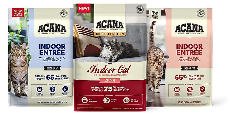 ACANA Indoor Entrée Seafood Dry Cat Food, 4-lb bag - Chewy.com