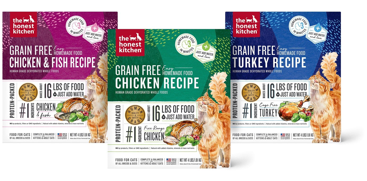 THE HONEST KITCHEN Dehydrated Chicken & Fish Grain-Free Cat Food, 4-lb ...